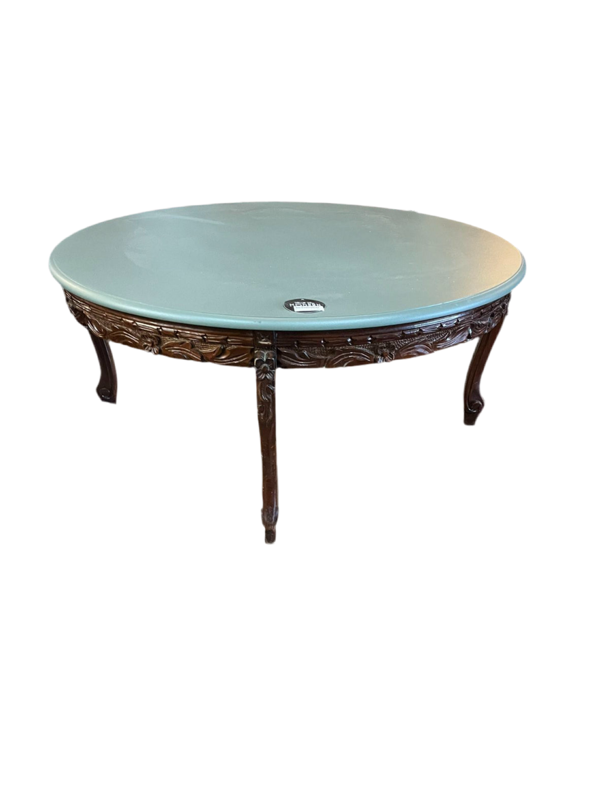 Carved Wood round Coffee Table – Make Me Modern Decor