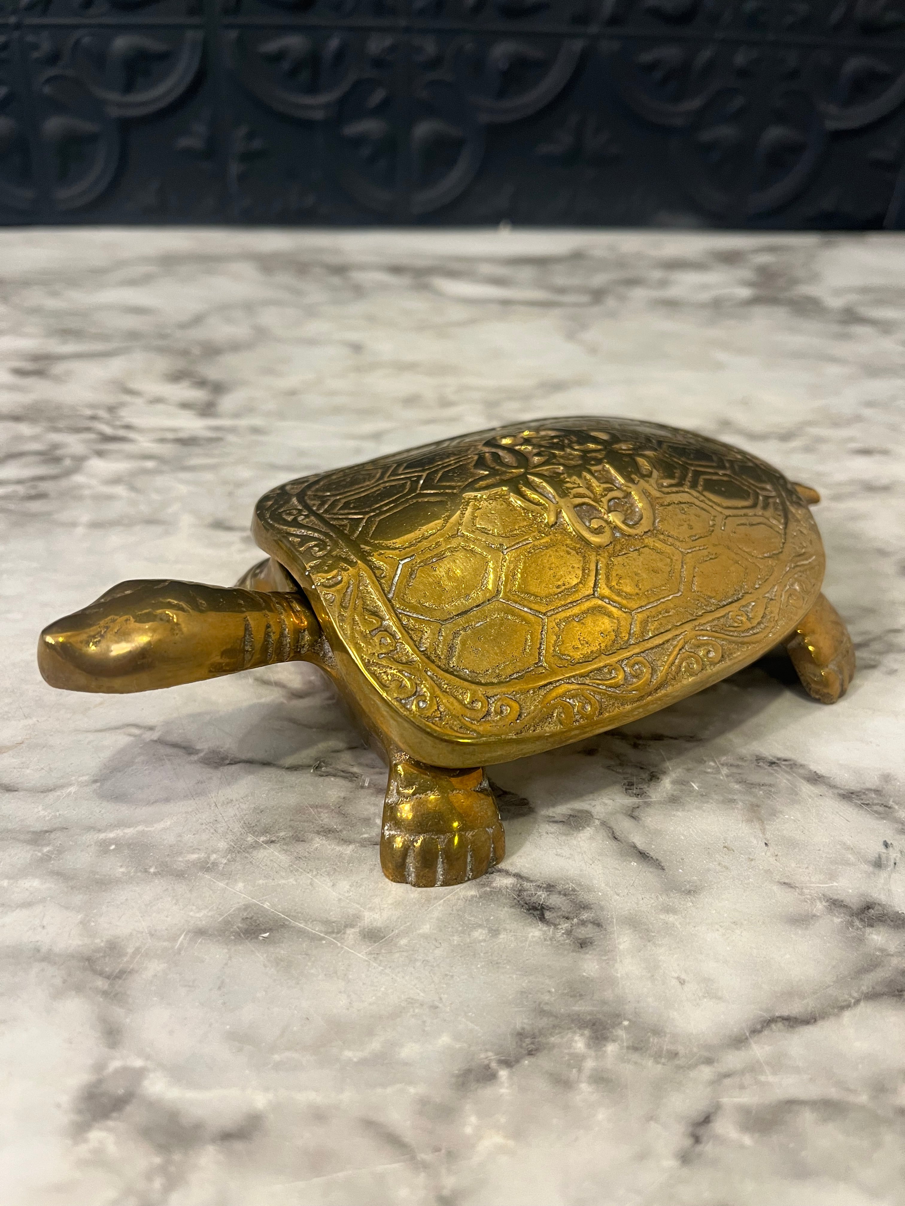 Brass Turtle Tinket Box – Make Me Modern Decor
