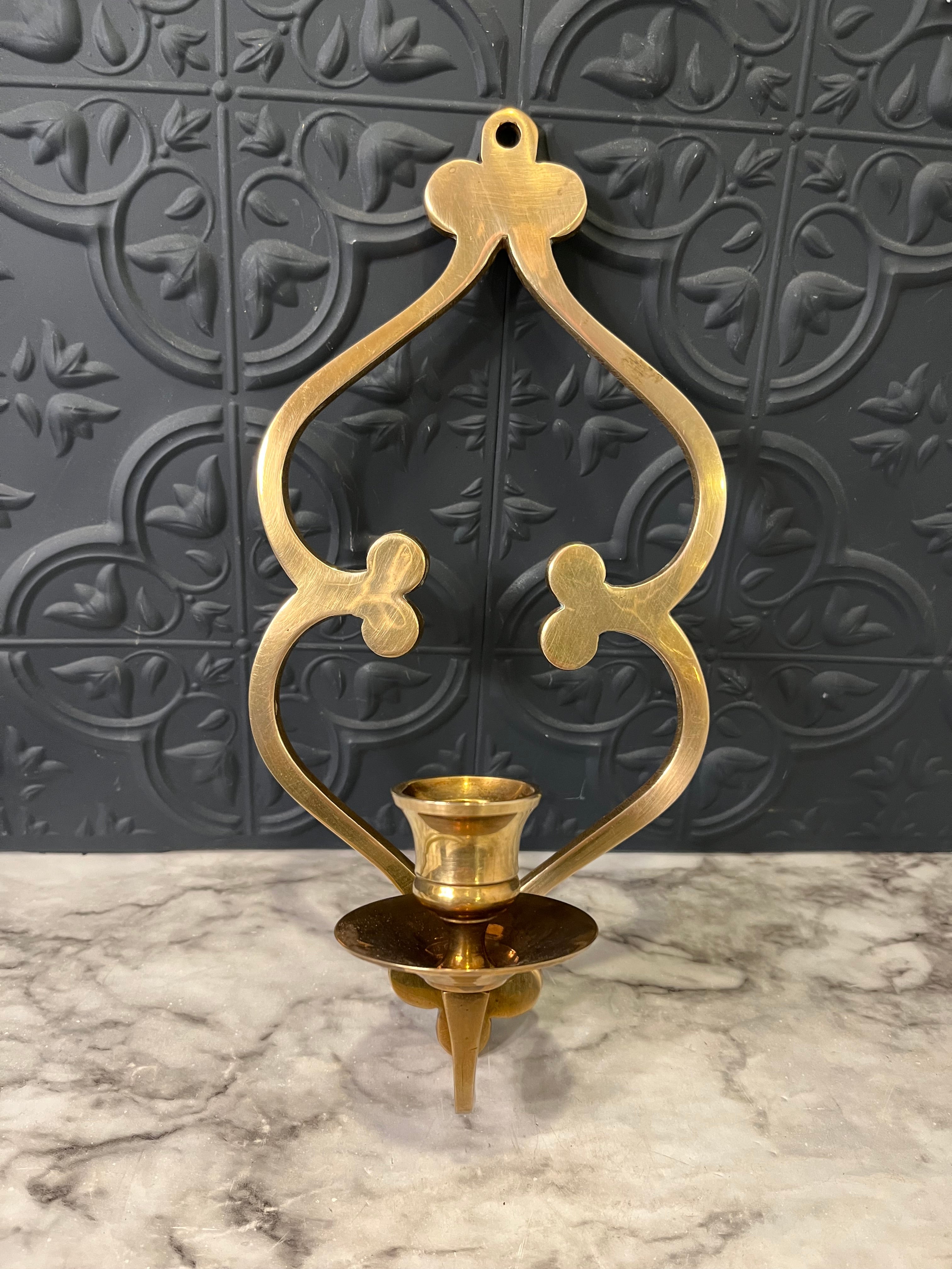 Brass scroll sconce x1 – Make Me Modern Decor