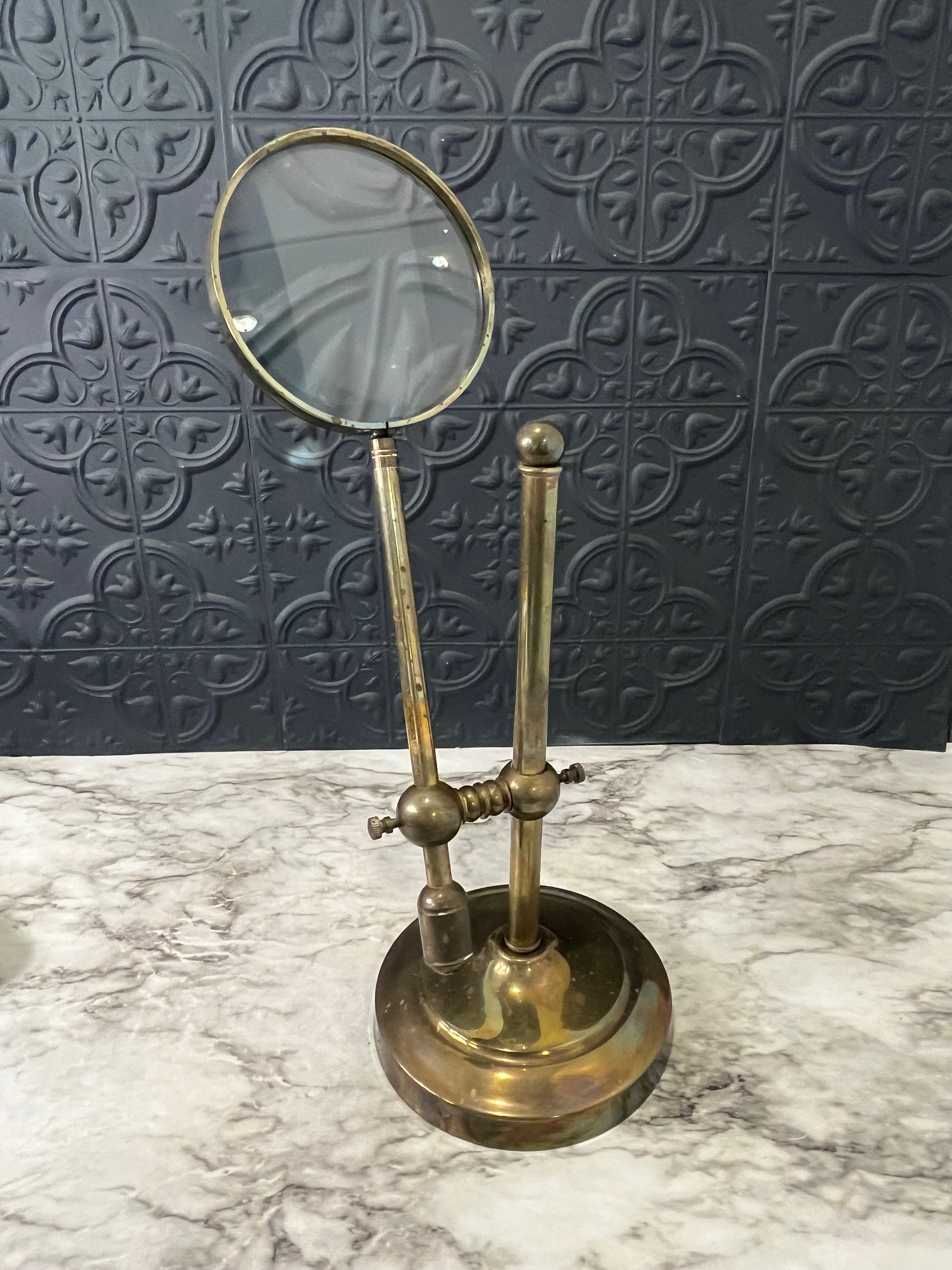 Vintage Brass Magnifying Glass – Make Me Modern Decor