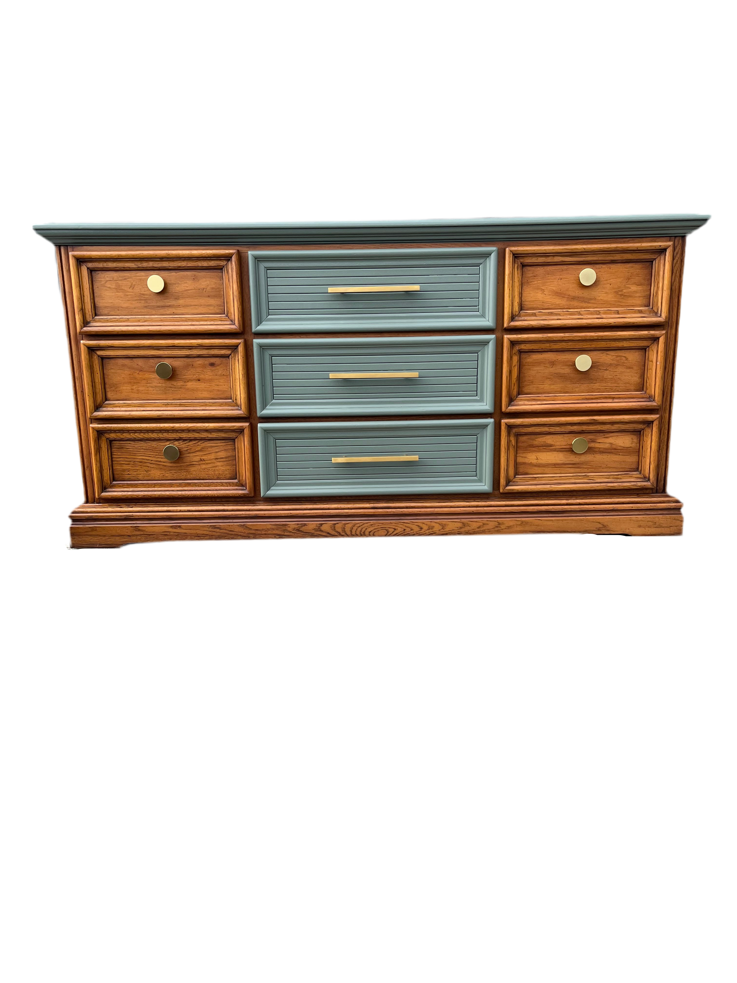 Link Taylor Solid Wood Dresser with Green Paint – Make Me Modern Decor