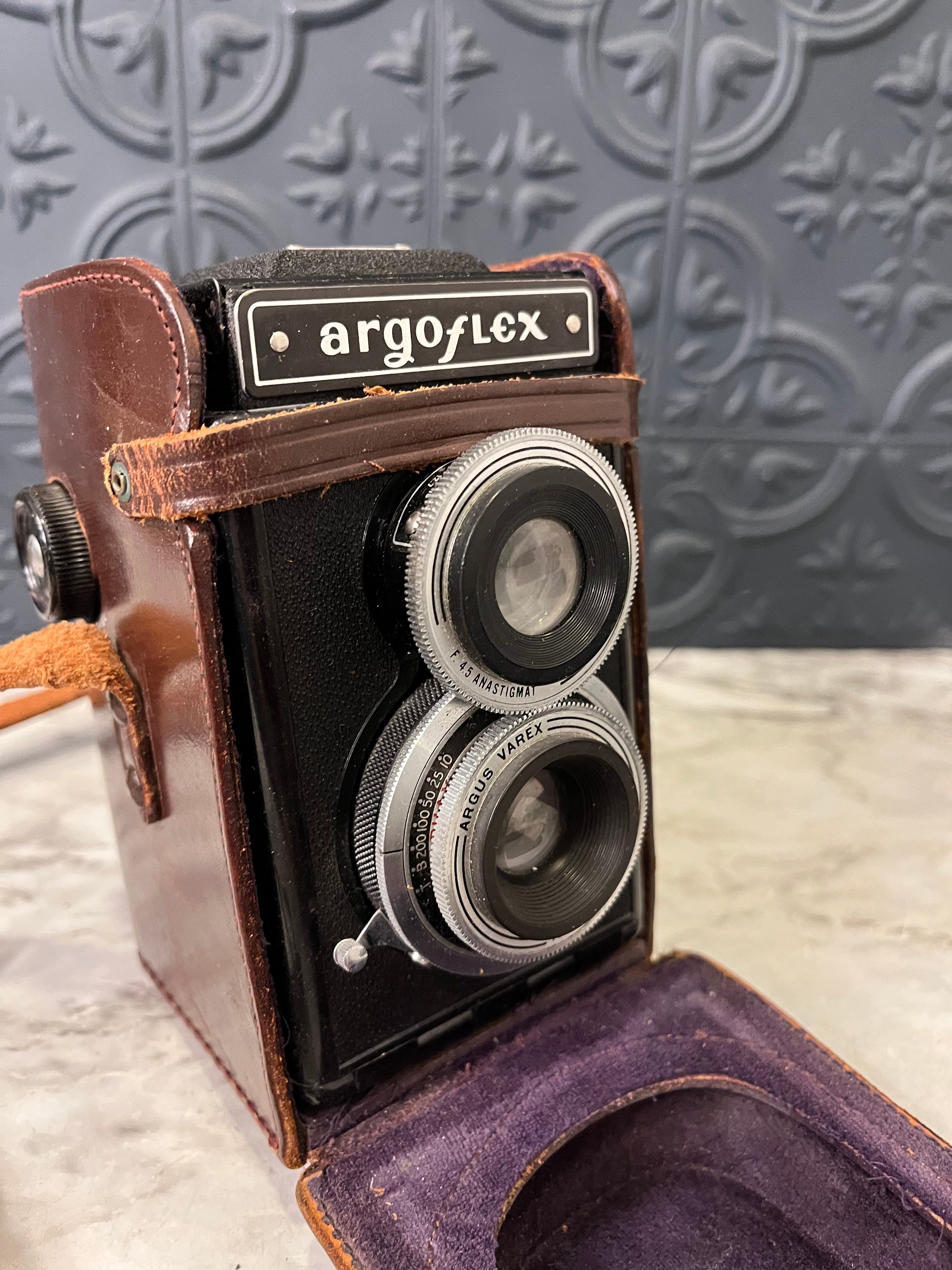 Argoflex TLR Camera in leather Case – Make Me Modern Decor