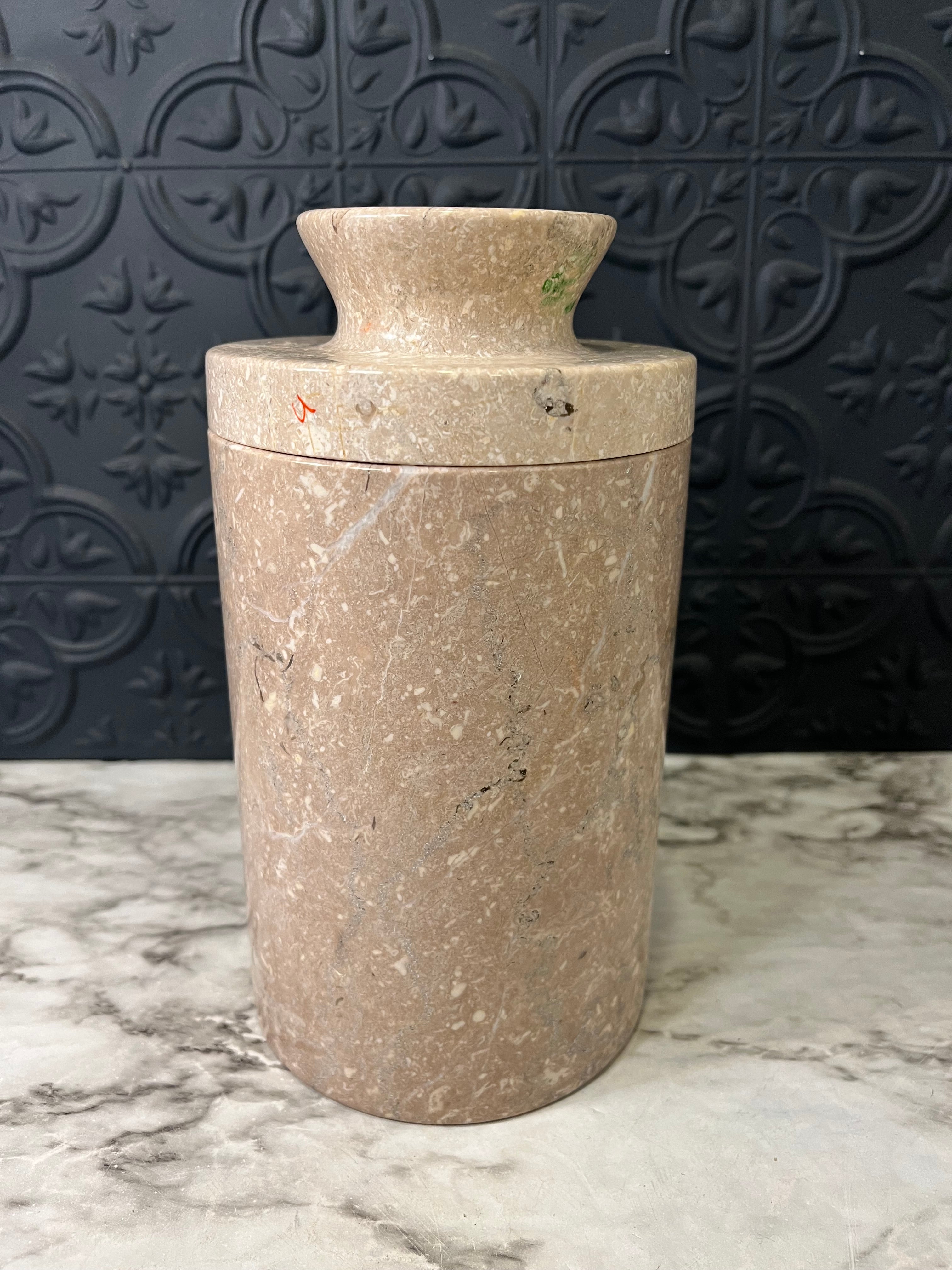 Stone Canister with Lid – Make Me Modern Decor