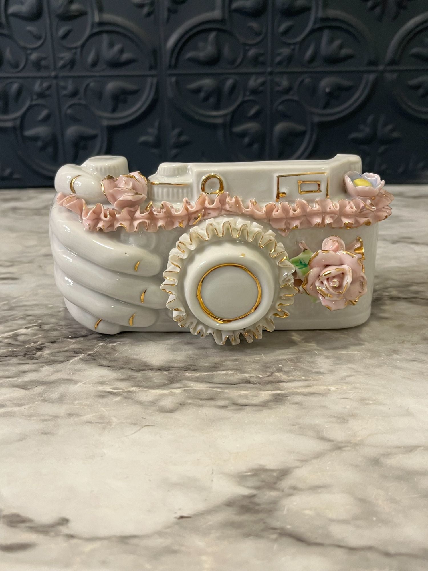Porcelain Vase of hands and camera Horizontal – makememoderndecor